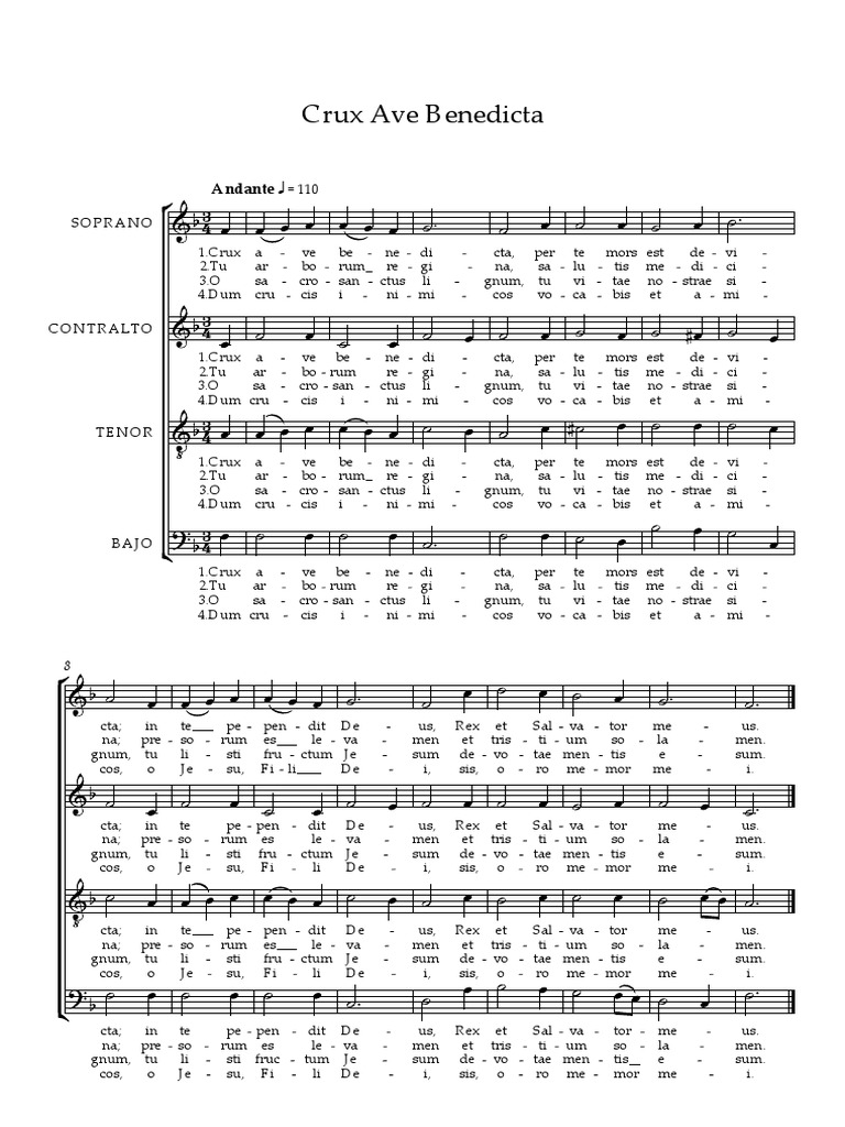 Crux Ave Benedicta | PDF
