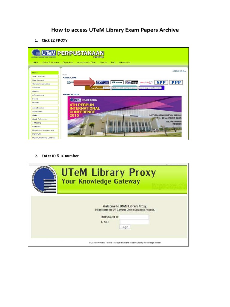 Access UTeM Library Exam Papers Archive PDF | PDF | Foreign Language ...
