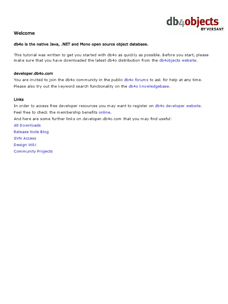 Db4o 7.12 Tutorial | PDF | Component Object Model | Java (Programming Language)