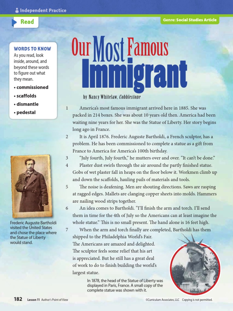 Our Most Famous Immigrant