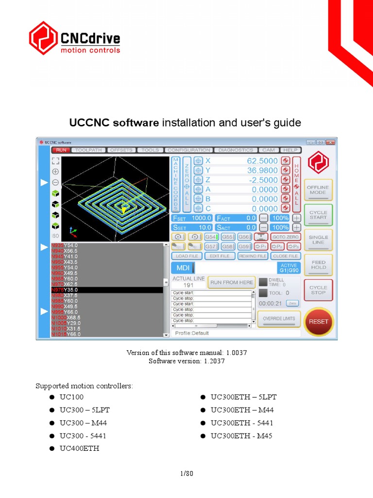 UCCNC Software Installation Guide | PDF | Installation (Computer ...