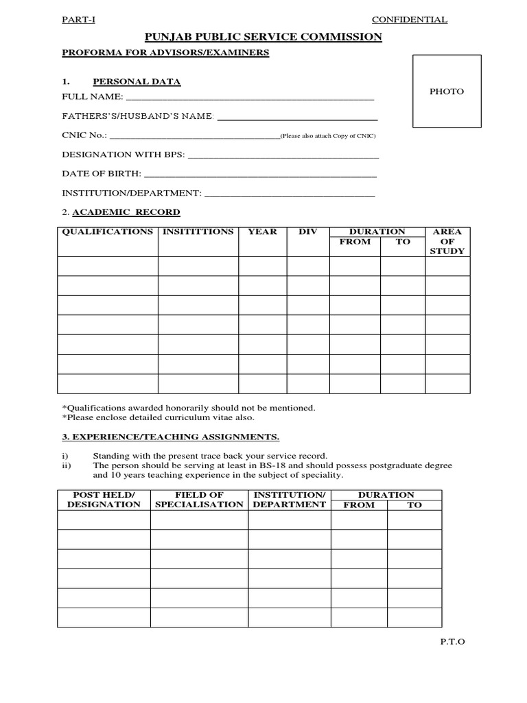Advisor's Proforma | Test (Assessment) | Health Care