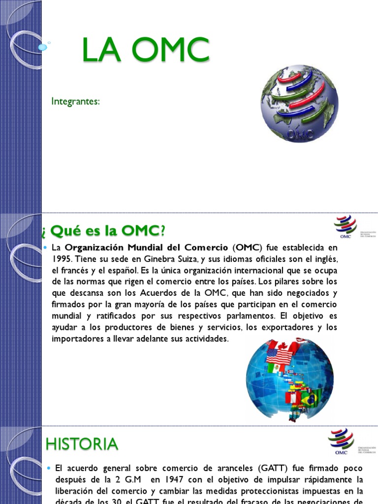 LA-OMC | Organización Mundial del Comercio | Acuerdo General sobre ...