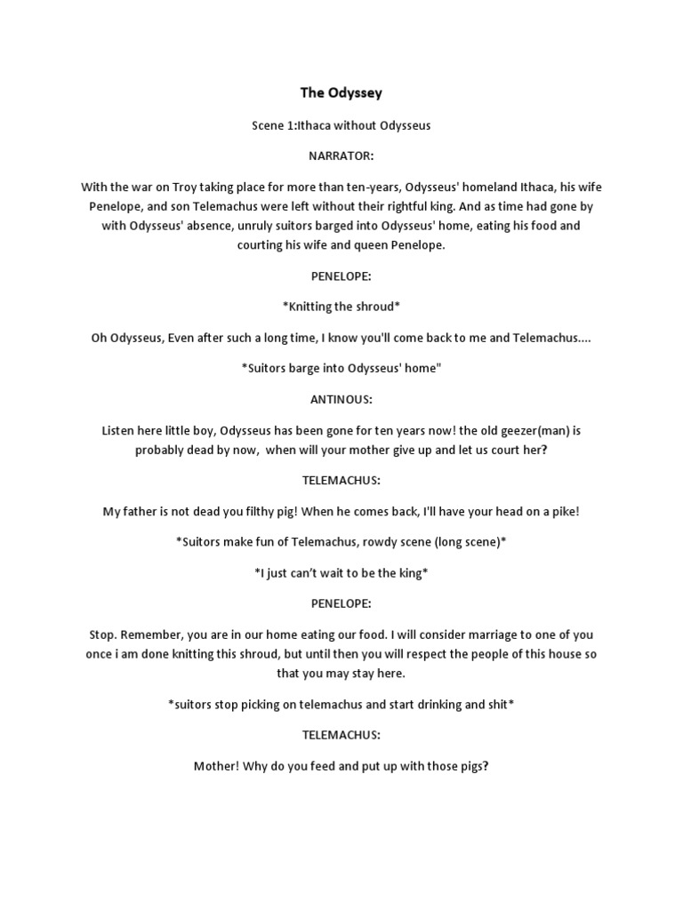 Odyssey Suitors Movie