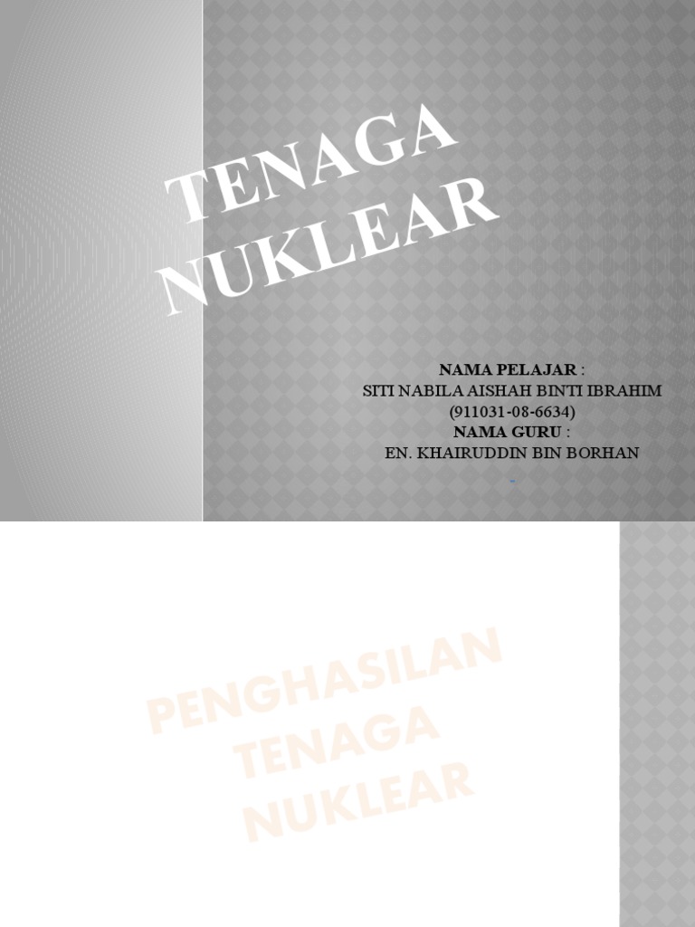 Tenaga Nuklear | PDF