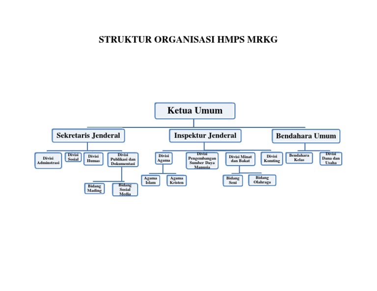 Struktur Organisasi Hmps | PDF