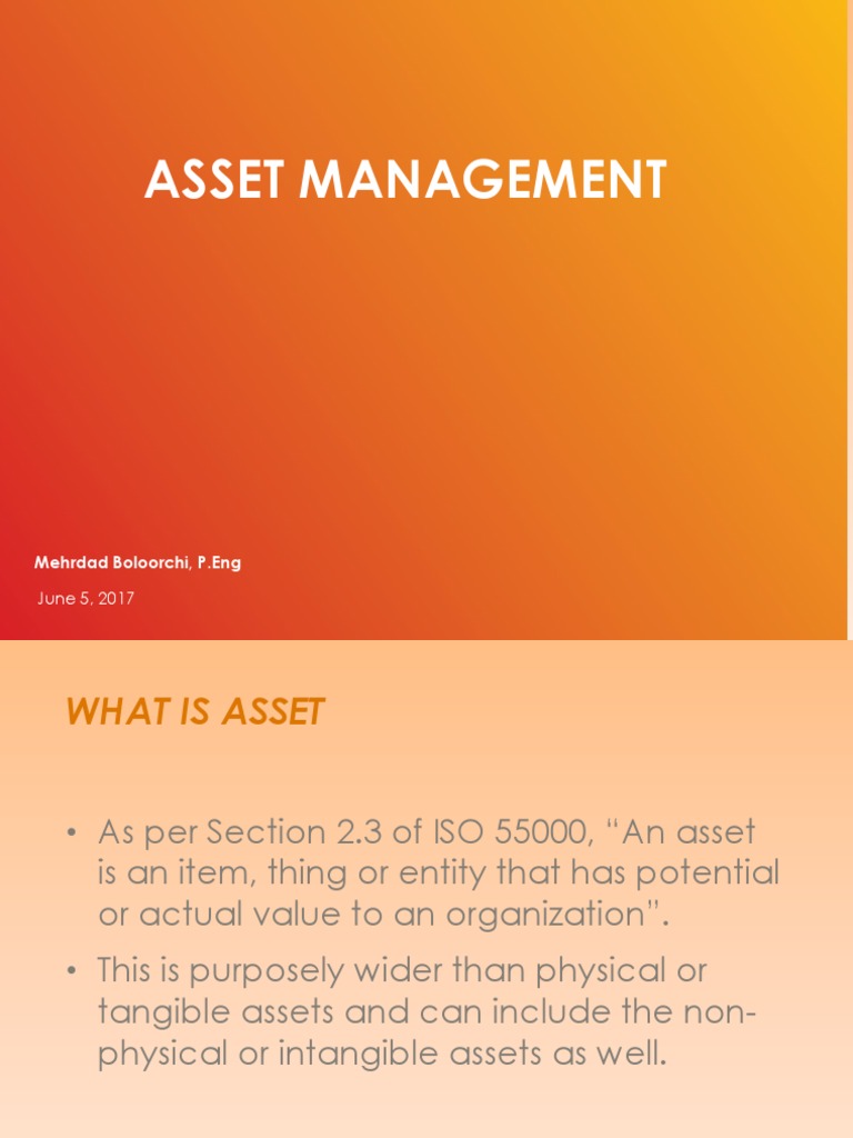 Asset Management 101 | PDF | Intangible Asset | Accountability