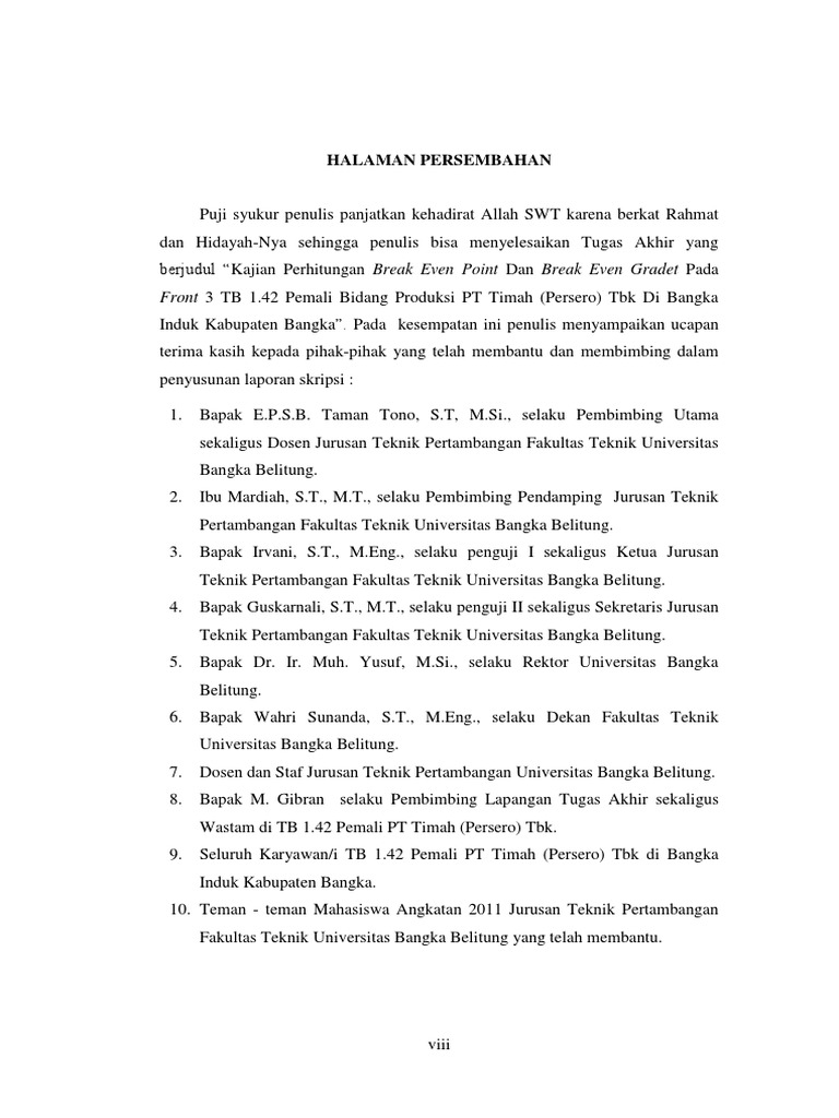 Halaman Persembahan | PDF