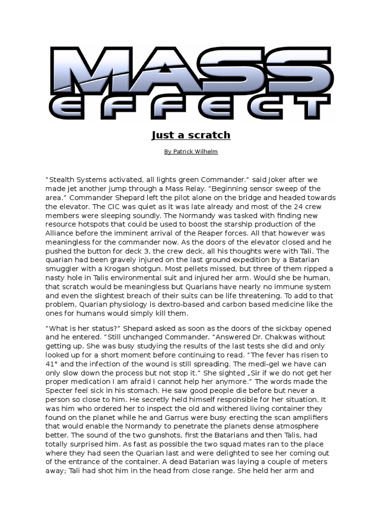 Mass Effect: Just A Scratch | PDF | Leisure