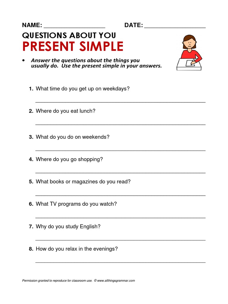Simple Present Exercises | PDF