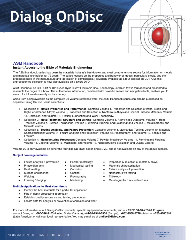 Asm Handbook | PDF | Metallurgy | Metals
