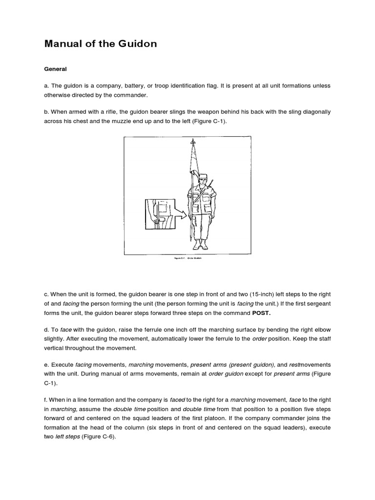 Manual of The Guidon | PDF | Hand | Military