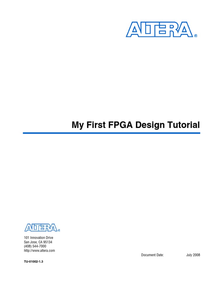 Fpga Tutorial | PDF | Hardware Description Language | Field Programmable Gate Array
