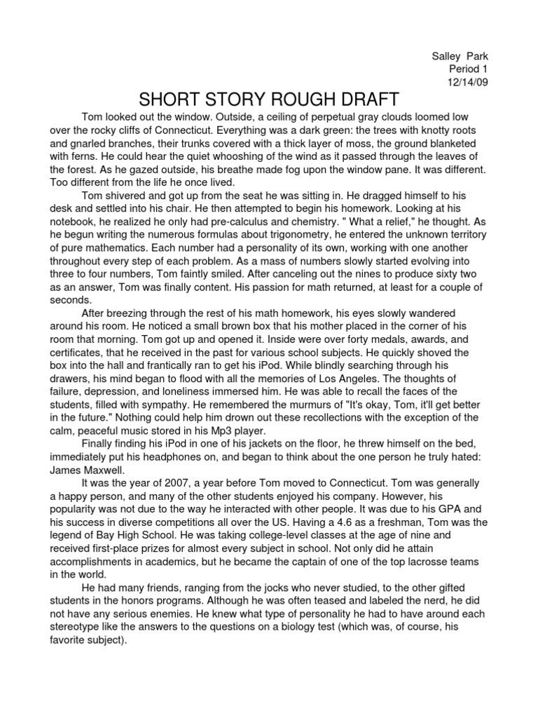Short Story Rough Draft | PDF