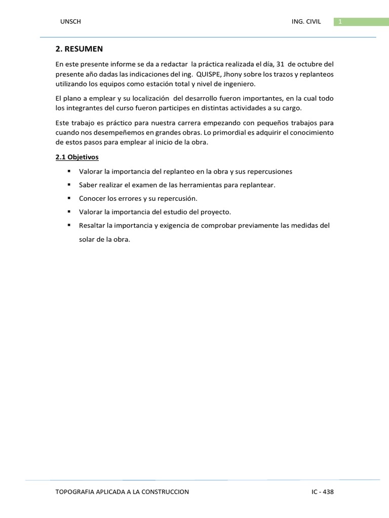 Replanteo de Una Edificacion | PDF | Topografía | Geodesia