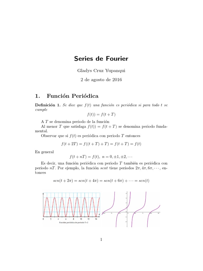 Series Fourier 1 | PDF | Series de Fourier | Función continua