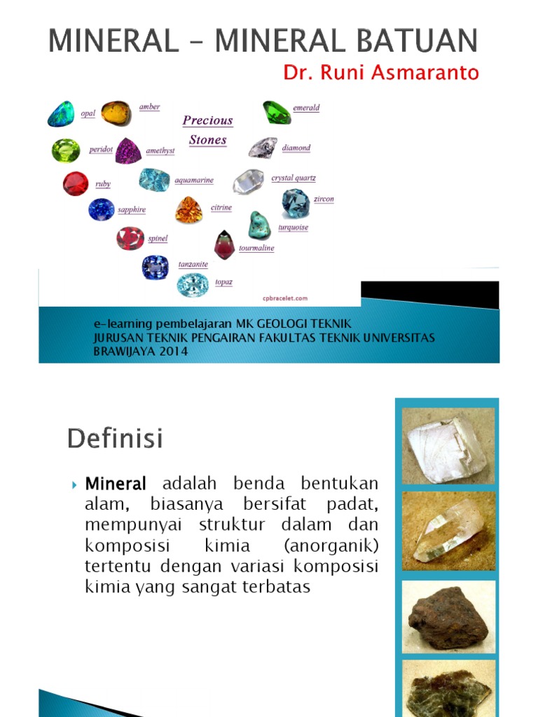 Mineral dan Aplikasinya dalam Geologi Teknik | PDF
