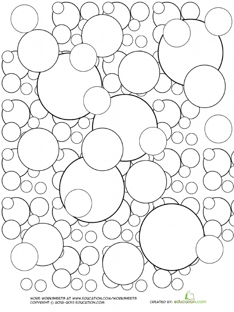 Bubble Coloring Page | PDF