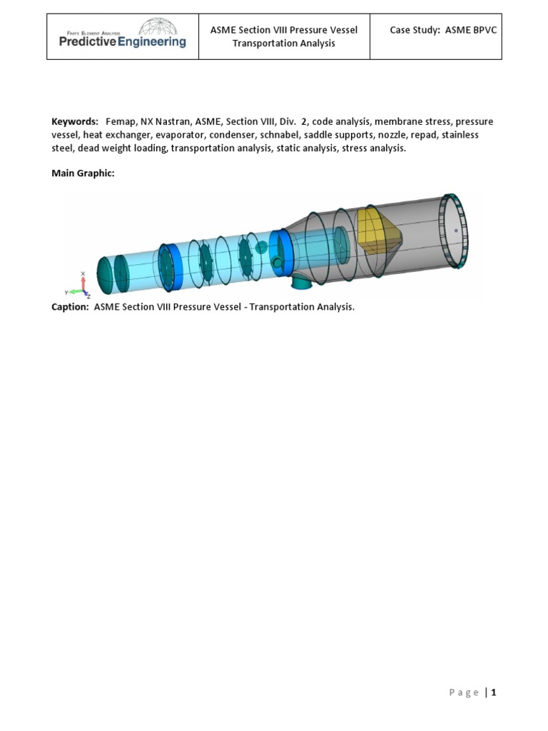 Asme Section Viii Pressure Vessel Transportation Analysis Pdf