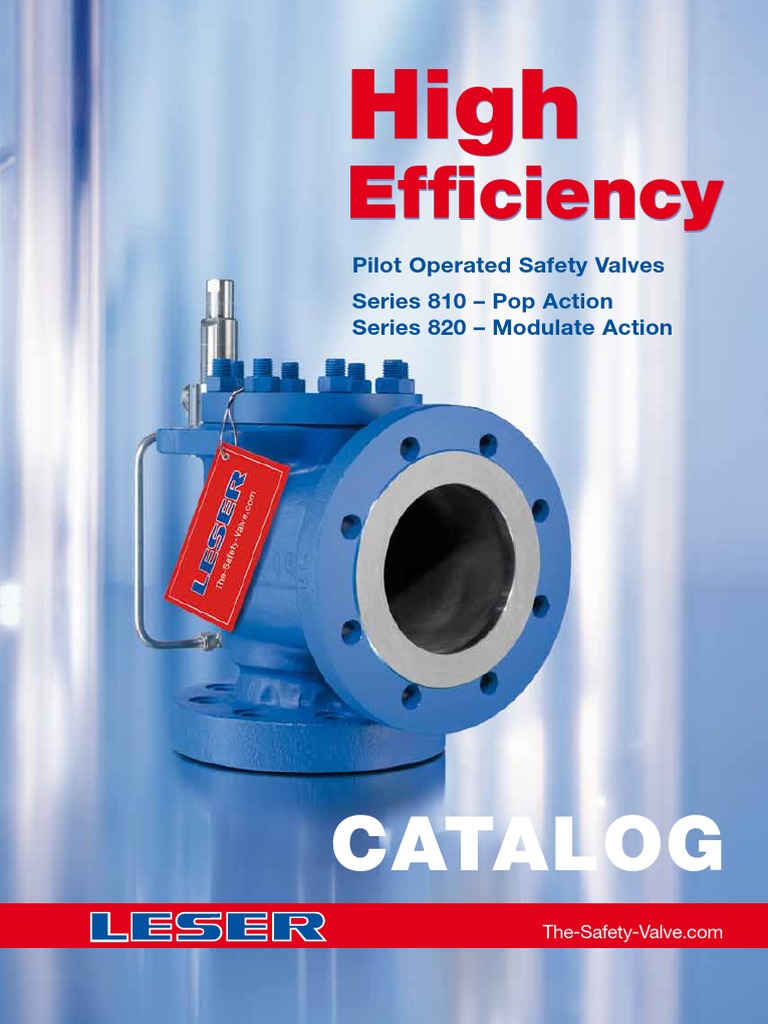 LESER High Efficiency Catalog en | PDF | Valve | Gas Compressor