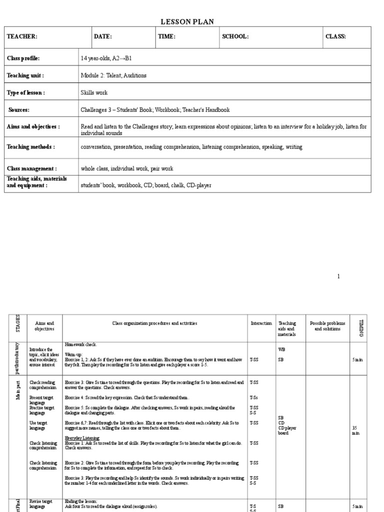 Challenges 3, Module 2 Lesson 3 | PDF | Reading Comprehension | Human ...