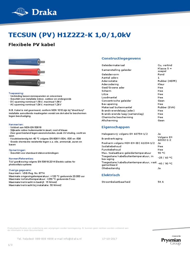 TECSUN (PV) H1Z2Z2-K 1,0-1,0kV | PDF