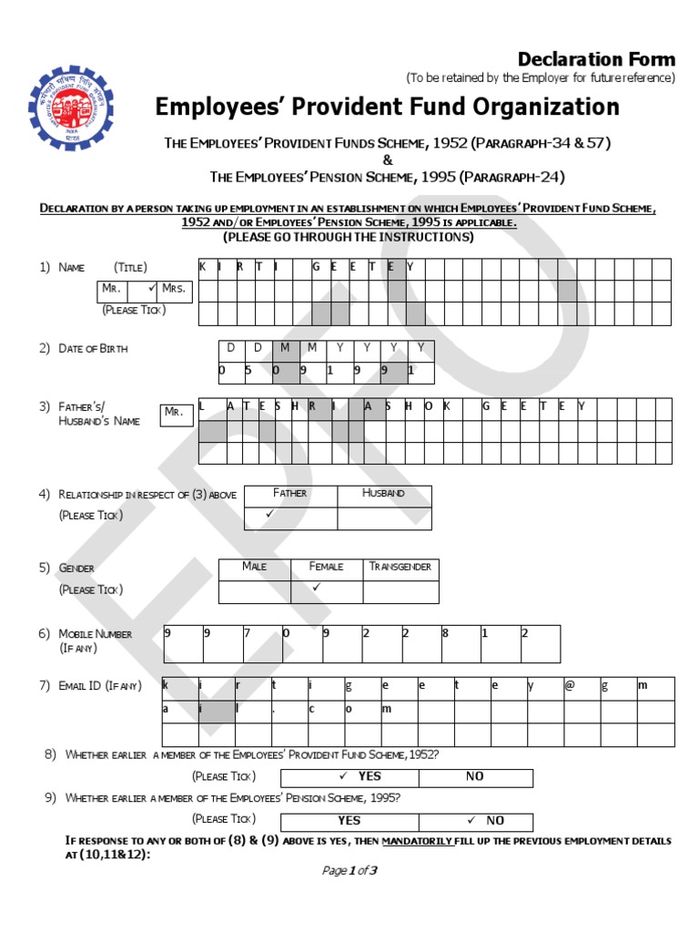 Form 11 Revised Format | Government And Personhood | Government
