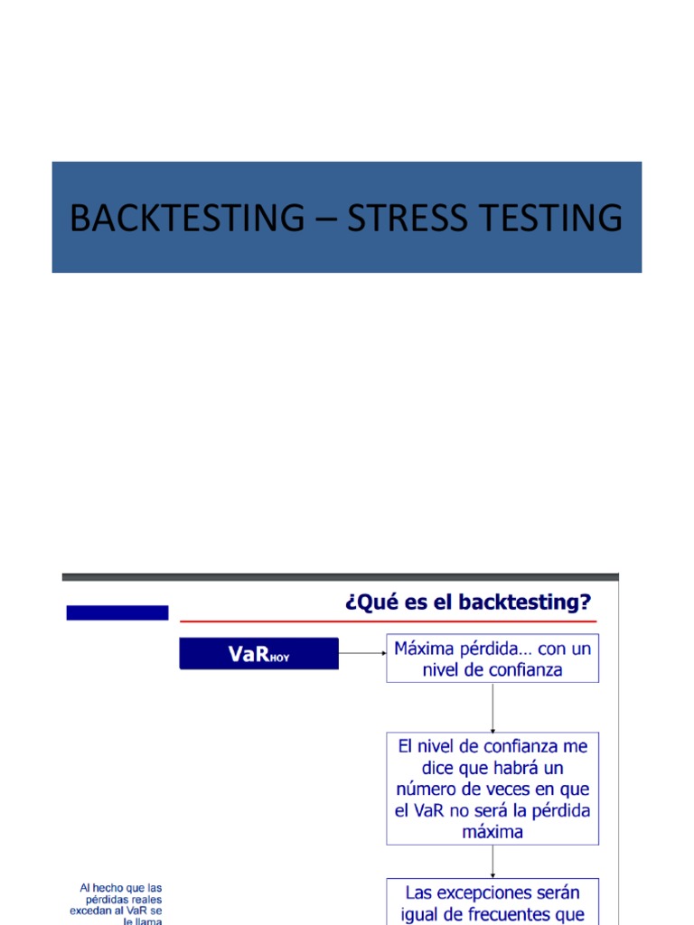 Backtesting - Stress Testing | PDF