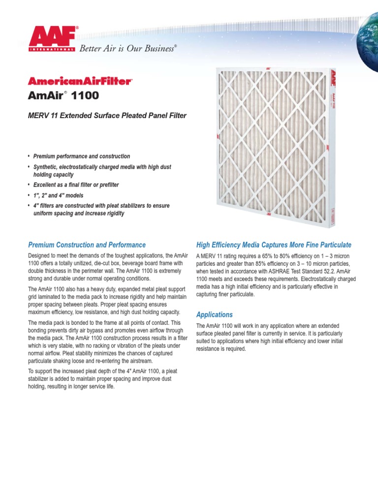 Amair 1100: Better Air Is Our Business | PDF | Building Engineering ...