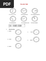Soal Bahasa Inggris Kelas 4 Time | PDF
