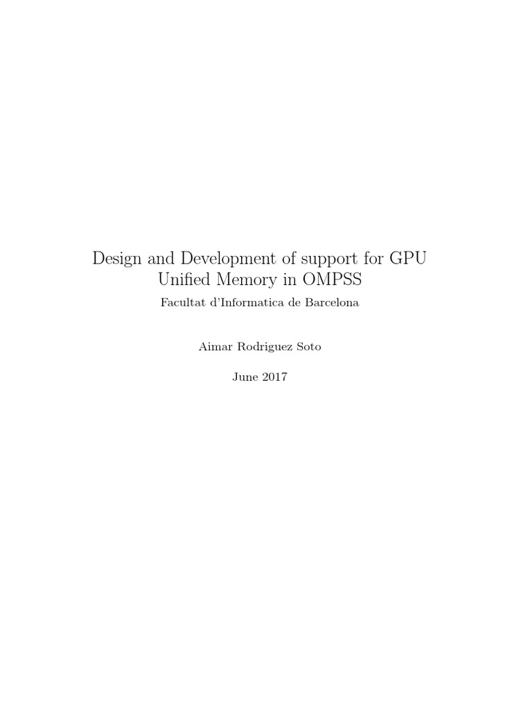 TFM - Unfinished | PDF | Graphics Processing Unit | Thread (Computing)