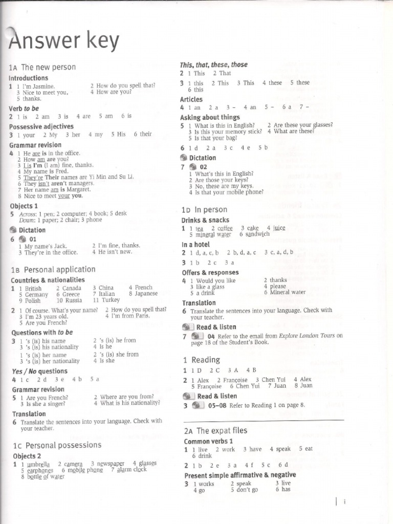 AnswerKey Workbook | Download Free PDF | Books