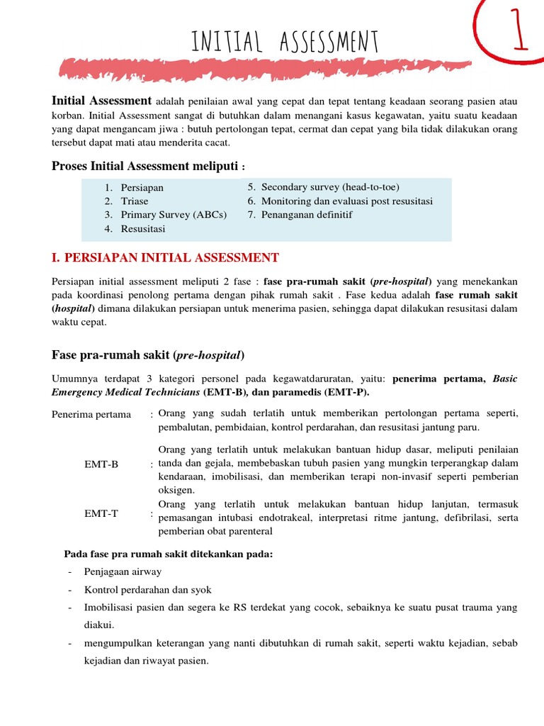 ABCs Initial Assessment | PDF