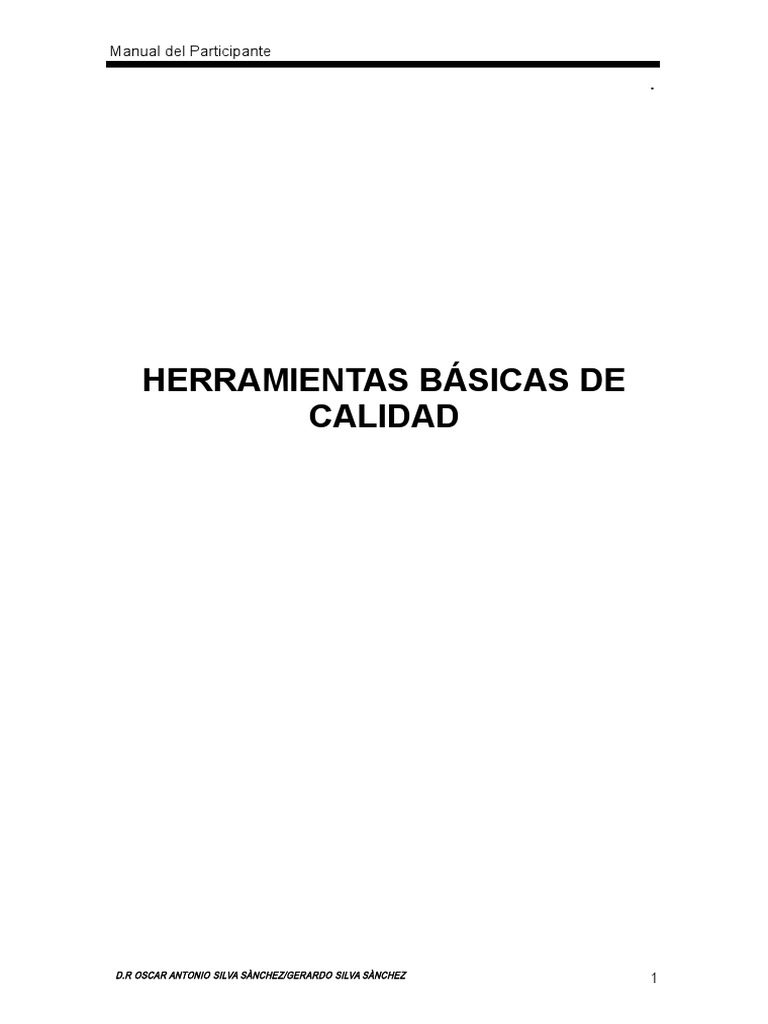 Herramientas Básicas de Calidad | PDF | Histograma | Herramientas