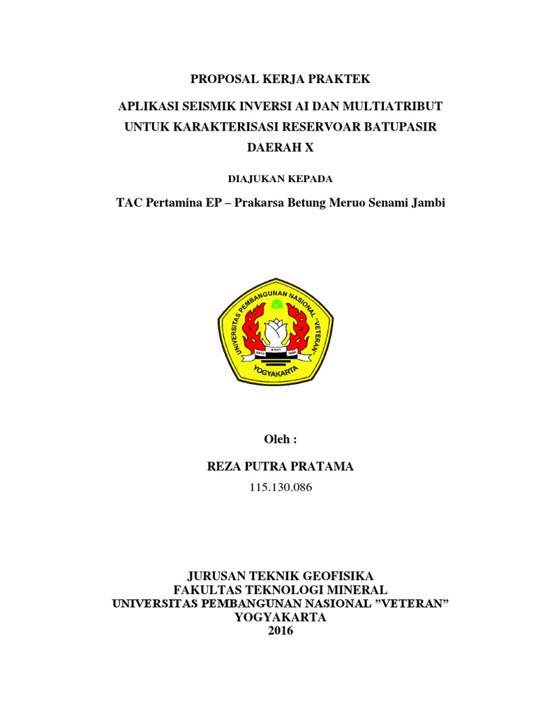 Proposal KP Pertamina | PDF
