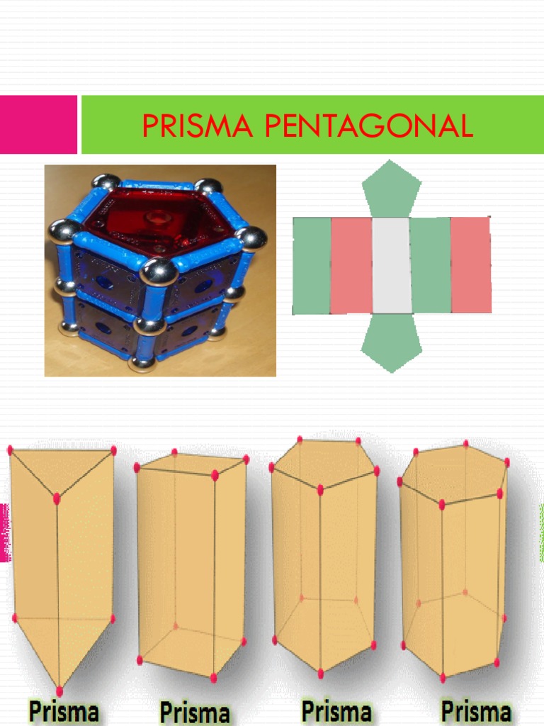 Prisma pentagonal: elementos y fórmulas | PDF | Geometría euclidiana ...