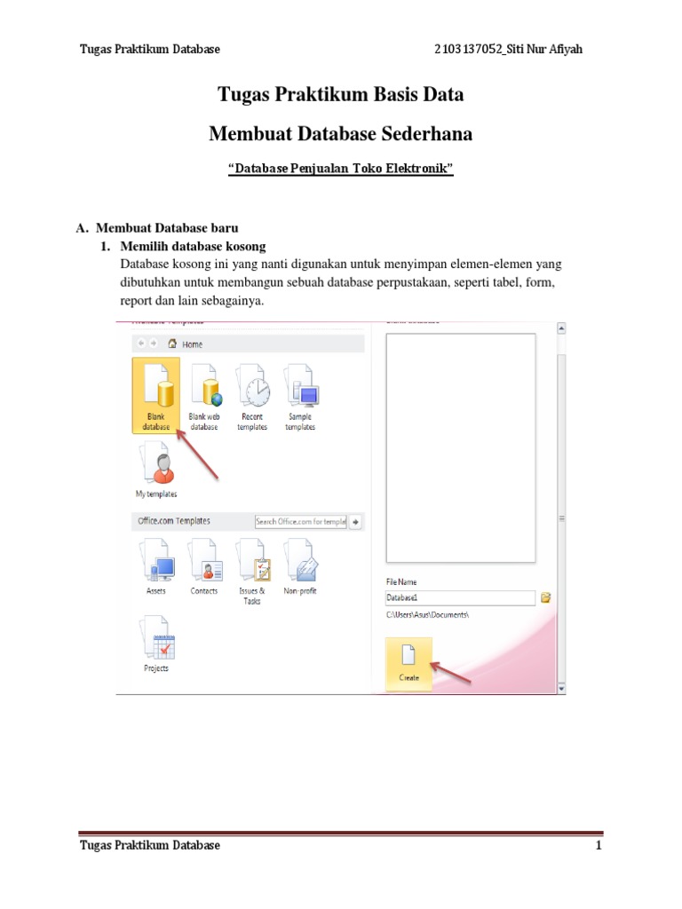 Praktikum Database Penjualan Elektronik | PDF