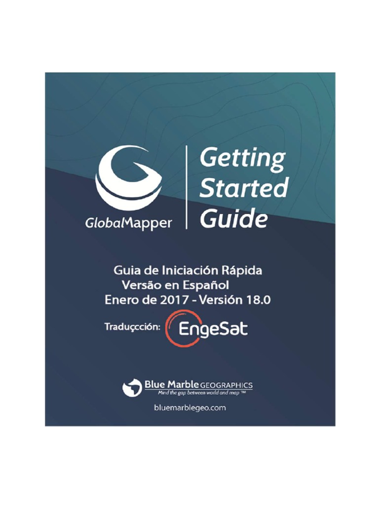 Global Mapper v18 Getting Started SP | PDF | Point and Click | Archivo de computadora