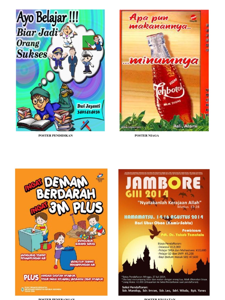 Poster Pendidikan Poster Niaga | PDF