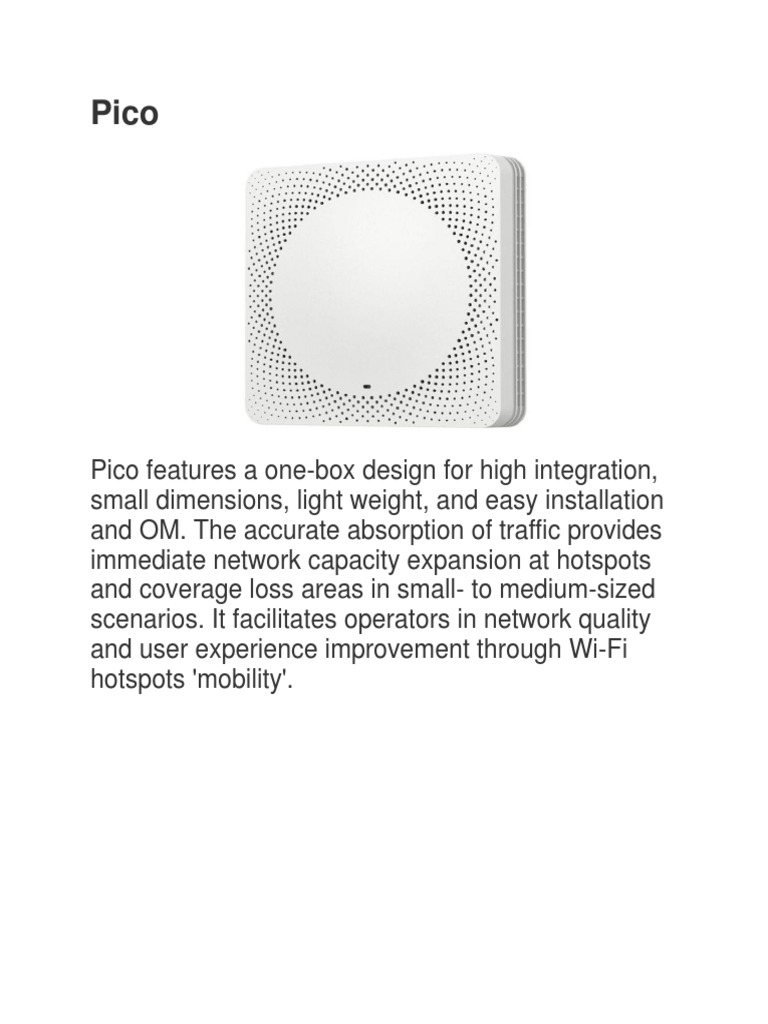 Huawei Small Cell - Pico | PDF