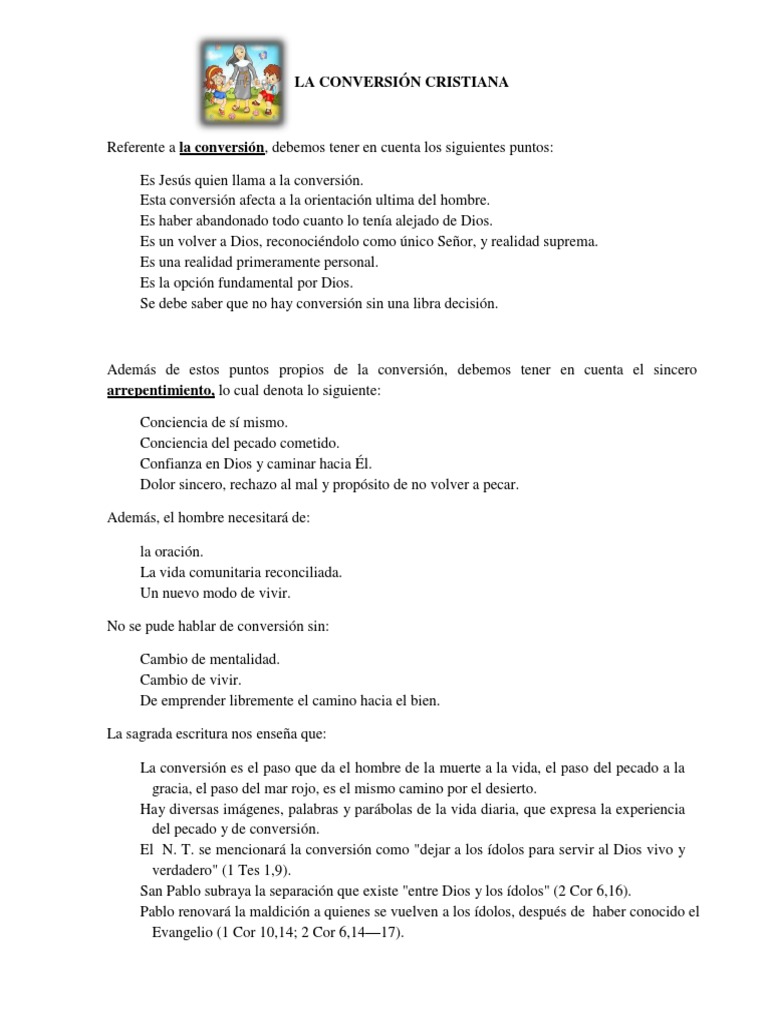 La Conversion Cristiana | PDF