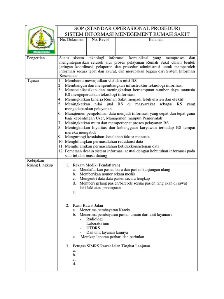 Sop Sim Rs 2017 | PDF