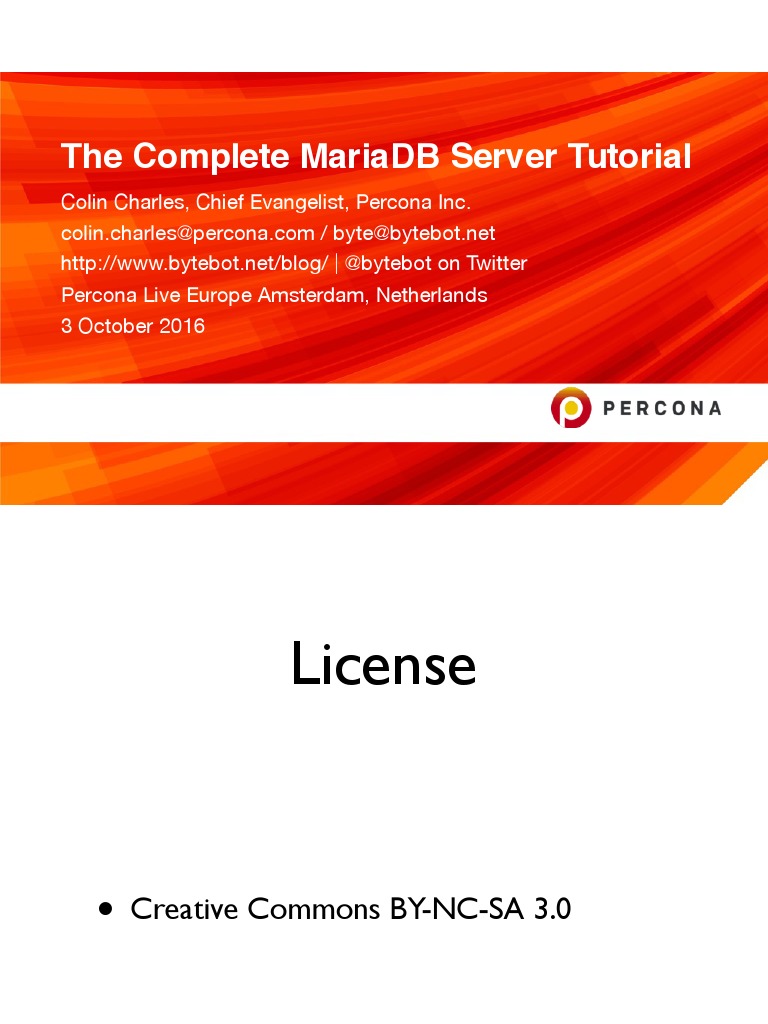 MariaDB Server Tutorial Guide | PDF | Database Index | My Sql