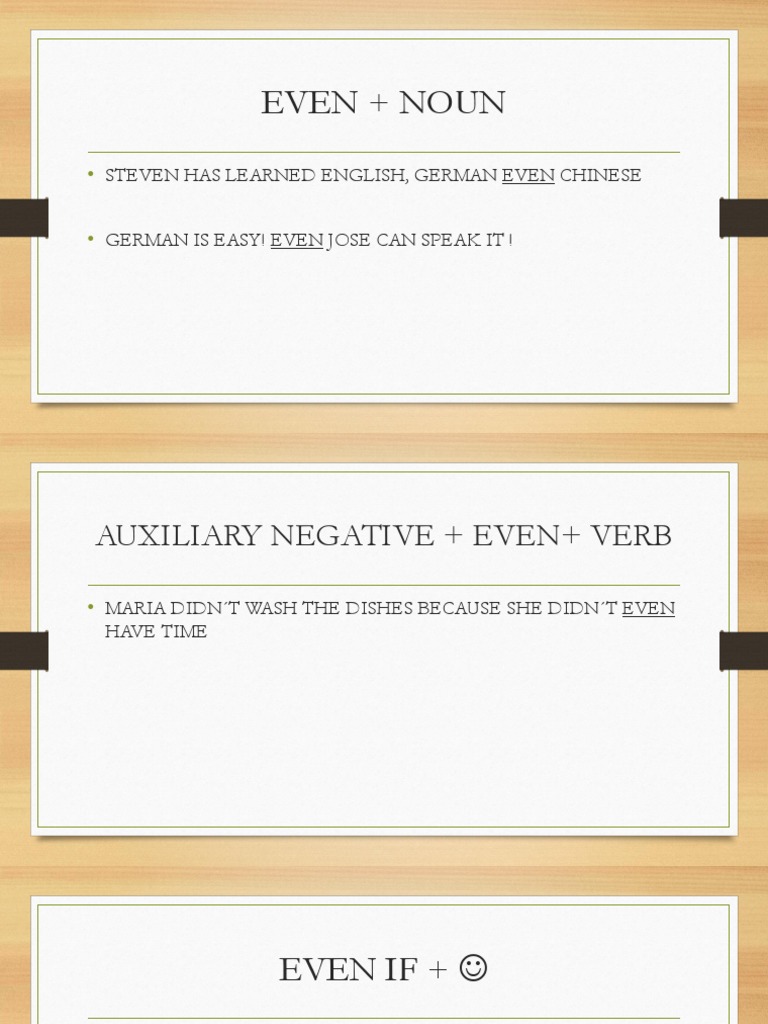 Understanding "Even" in English | PDF | Mystery, Thriller & Crime Fiction