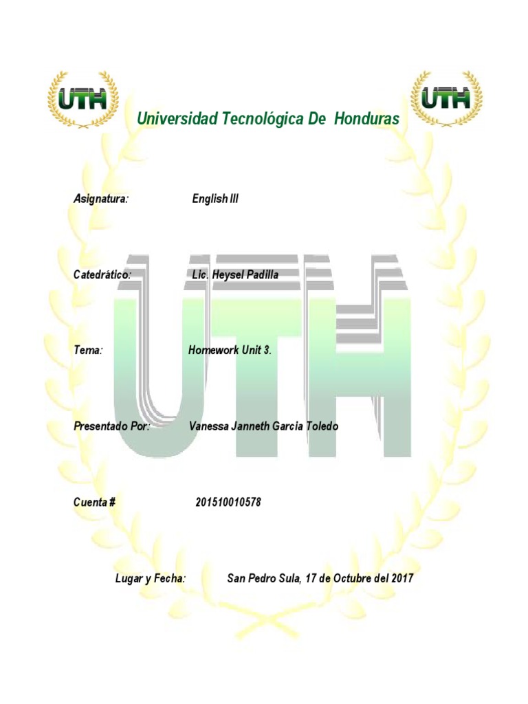 Homework Unit3 | PDF