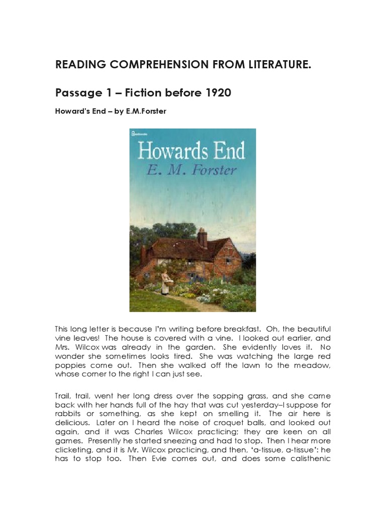 Literary Analysis of Classic Fiction | PDF