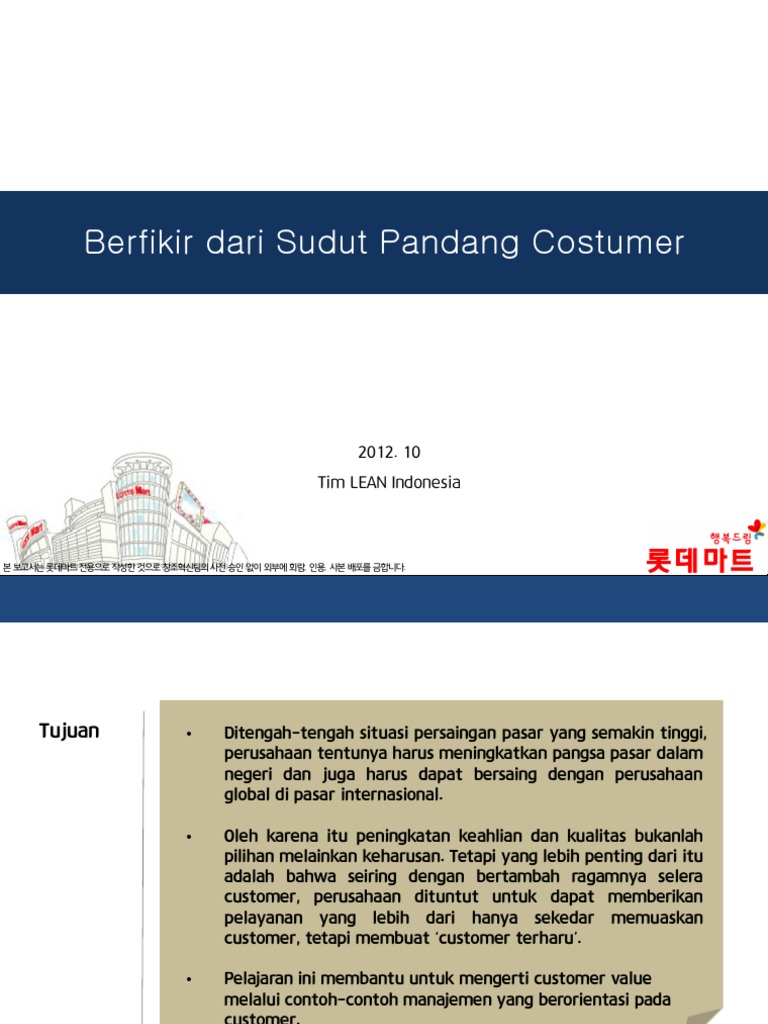 Berpikir Dari Sudut Pandang Customer | PDF