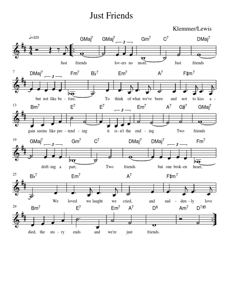 Just Friends C Major | PDF