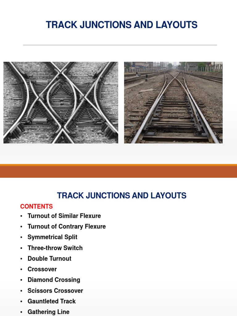 Railway Engineering-9b - Track Junctions and Track Layout | PDF | Rail ...
