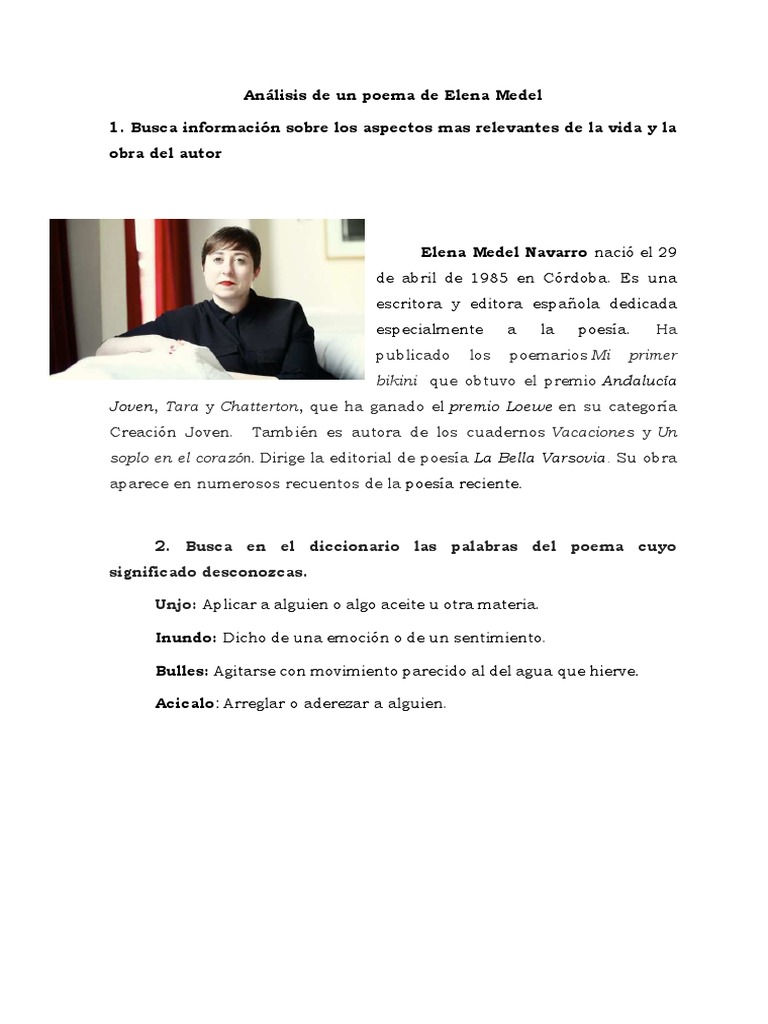 Análisis de Un Poema | PDF